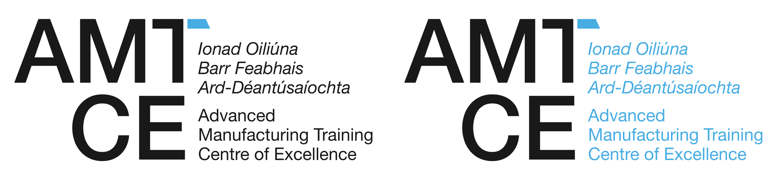 The AMTCE branding was developed to give the centre a clean and modern ...